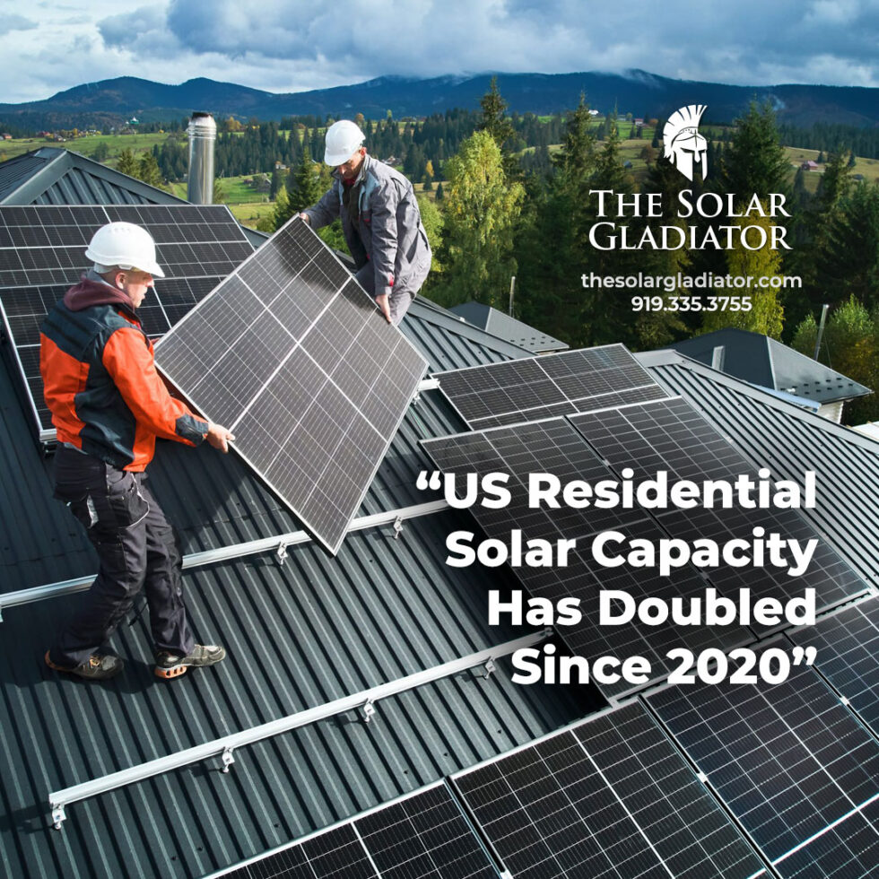 US Residential Solar Capacity Doubled Since 2020 | The Solar Gladiator